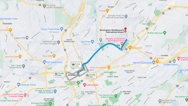 Directions to BHM | Birmingham Airport Authority